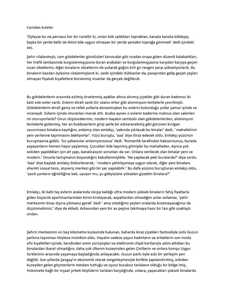 Camdan Kuleler | PDF