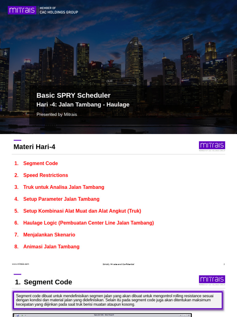 Optimasi Jalan Tambang dengan SPRY | PDF