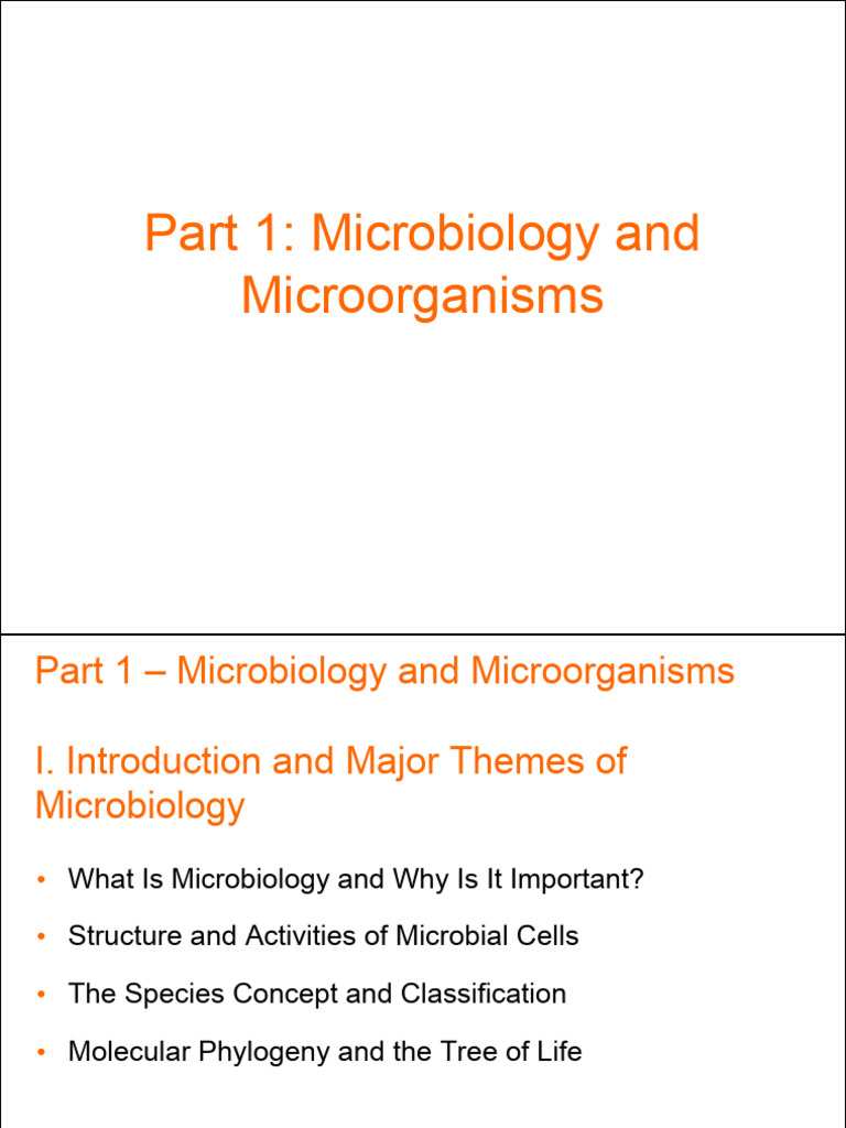 Part 1.1 Microbiology and Microorganisms S21 Upload | PDF | Microscope ...