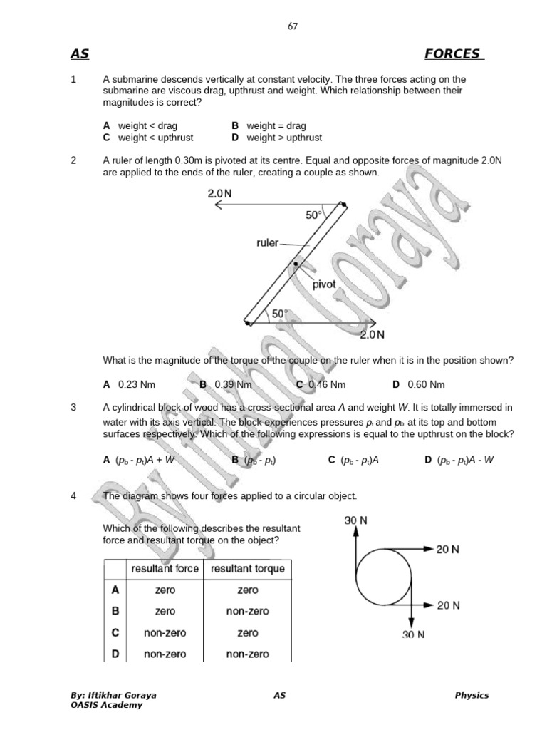 06(Forces ok) | PDF | Force | Buoyancy