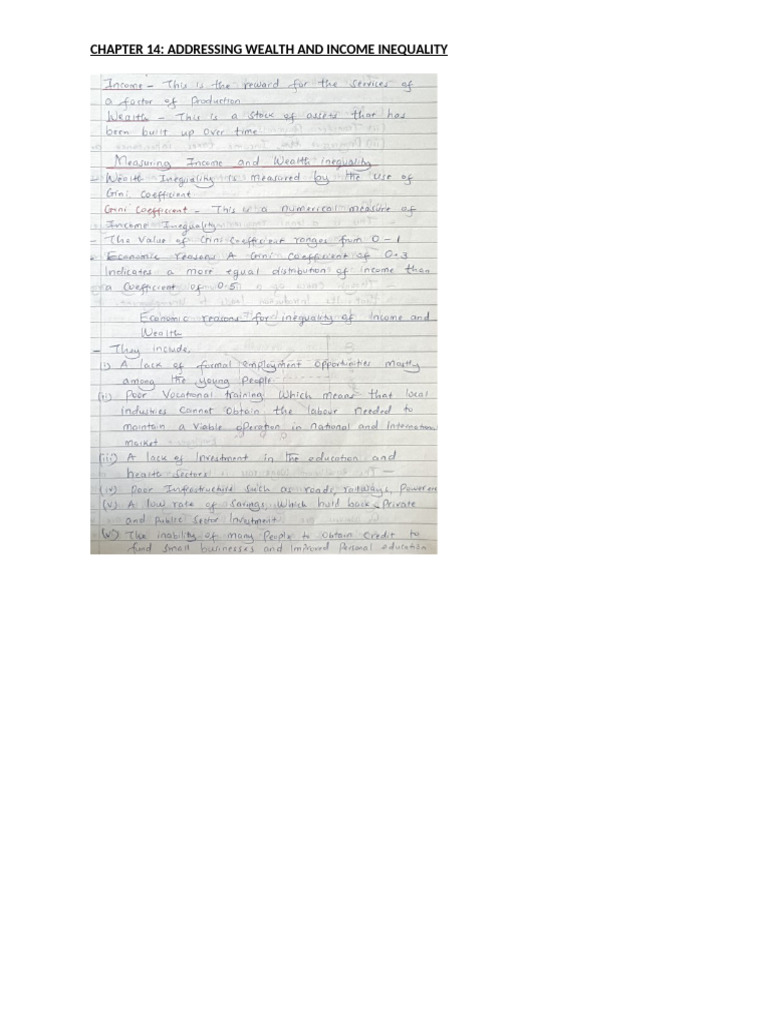 Chapter 14. Income and Wealth Inequality | PDF
