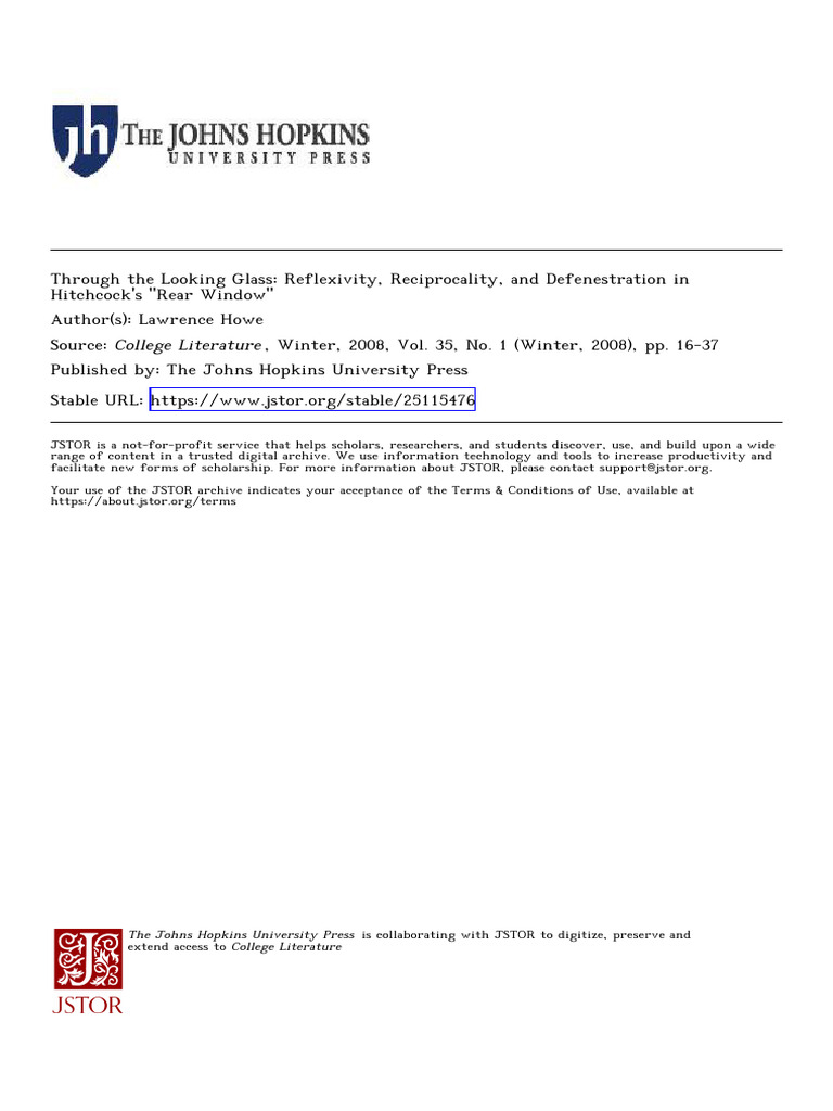Howe - Through The Looking Glass Reflexivity, Reciprocality, and ...