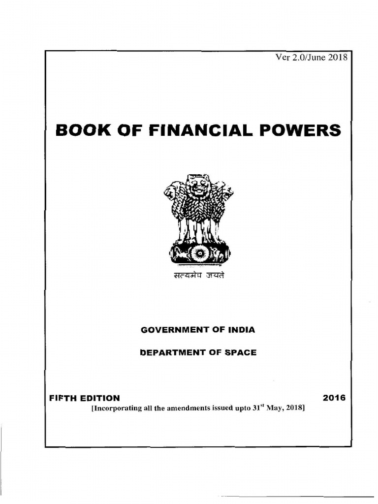 Dos Financial Powers Ver 2 Eng Ver | PDF | Expense | Government Of India