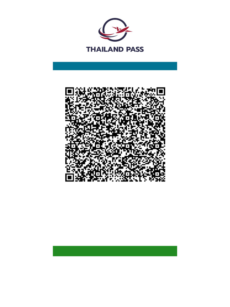 QR Thailand Pass | PDF