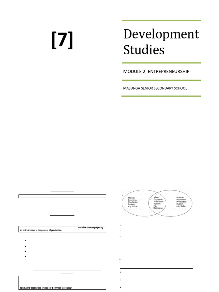 7 MODULE 2- PRODUCTION (ENTREPRENEURSHIP) | PDF | Sole Proprietorship | Partnership