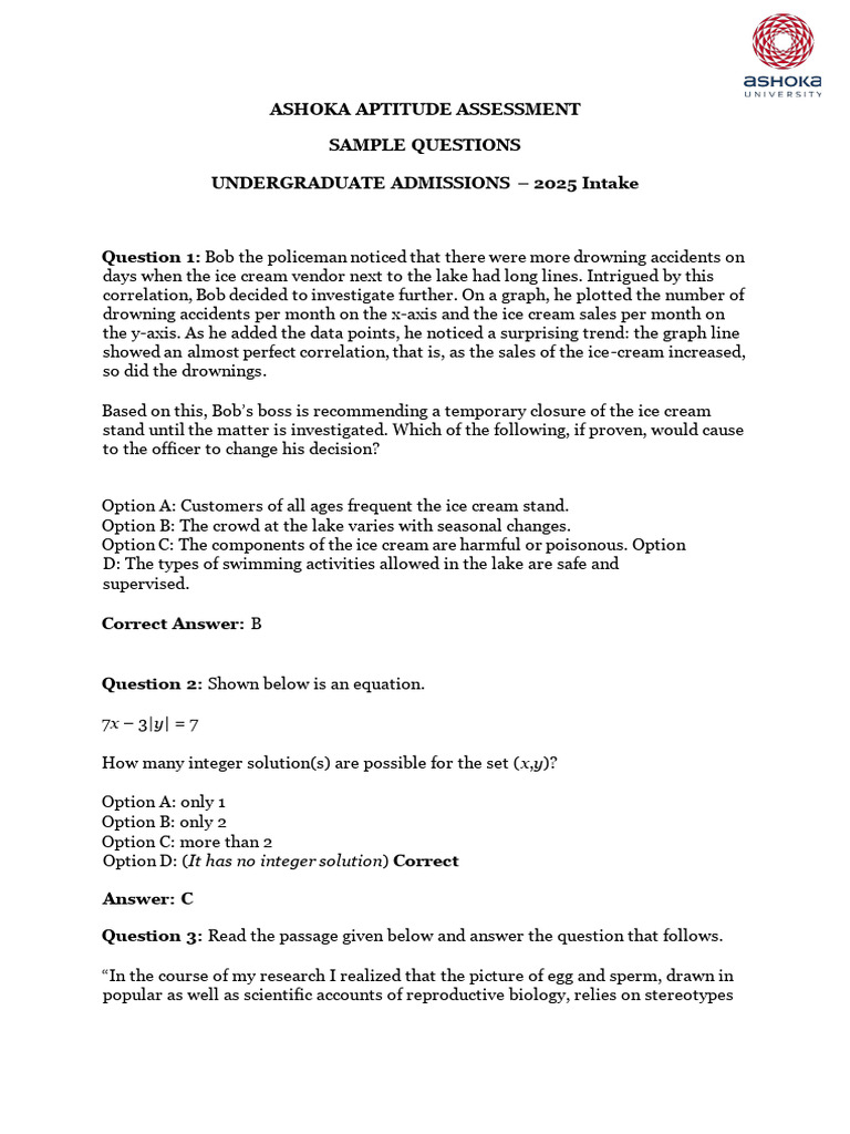 Ashoka-Aptitude-Assessment-Sample-Questions-UG-2025-Intake-2 | PDF | Breads Ashoka-Aptitude-Assessment-Sample-Questions-UG-2025-Intake-2 | PDF | Breads