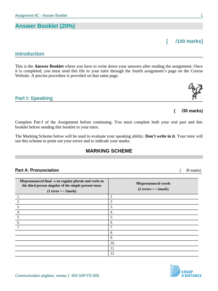 604-SAP-FD Assign 04C Answer Booklet | PDF | Grammatical Conjugation | Linguistics