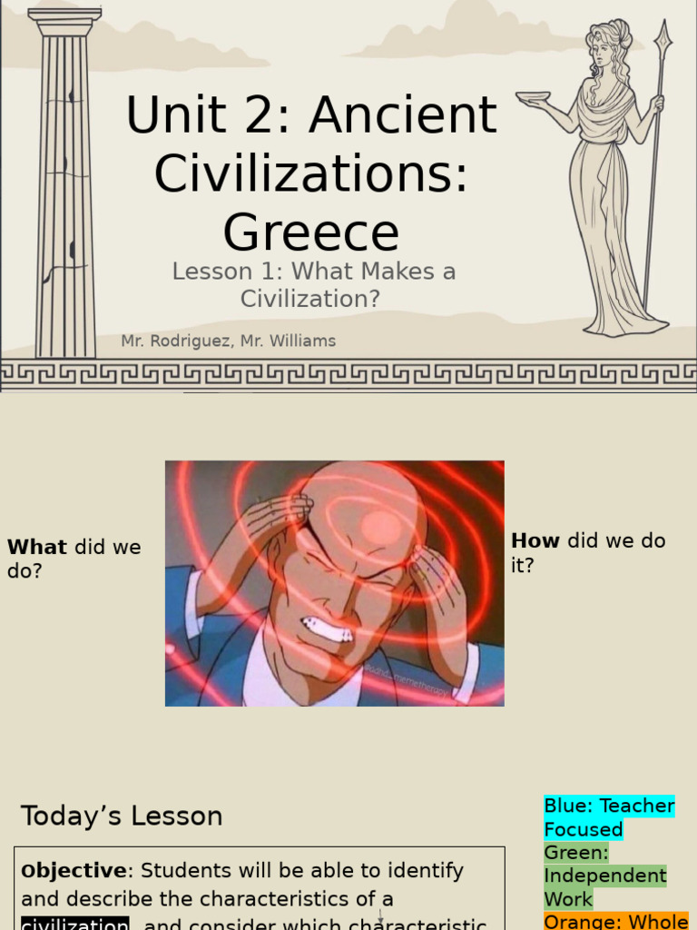 Unit 2, Lesson 1 - What Makes A Civilization | PDF