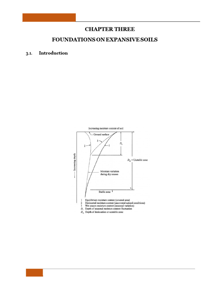 Chapter 3-Foundations On Expansive Soils-Lecture Note | PDF | Deep ...