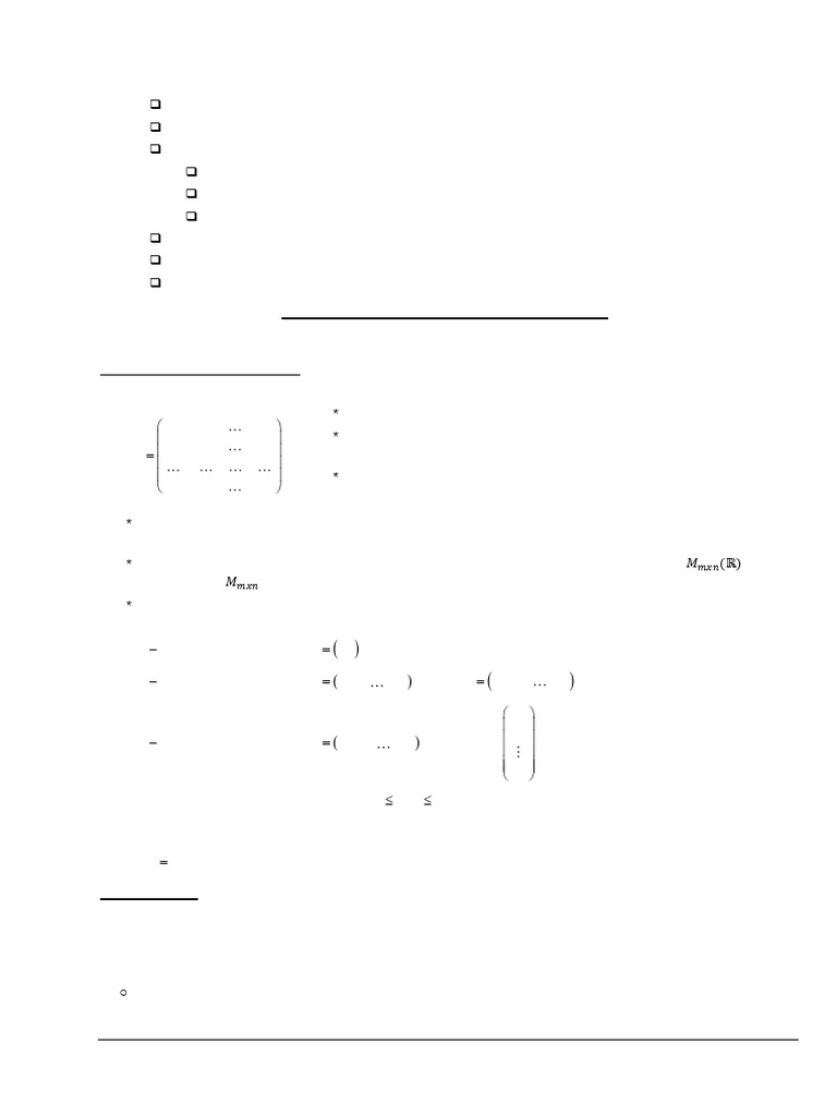 Tema 1 - Matrices | PDF | Matriz (Matemáticas) | Física Matemática