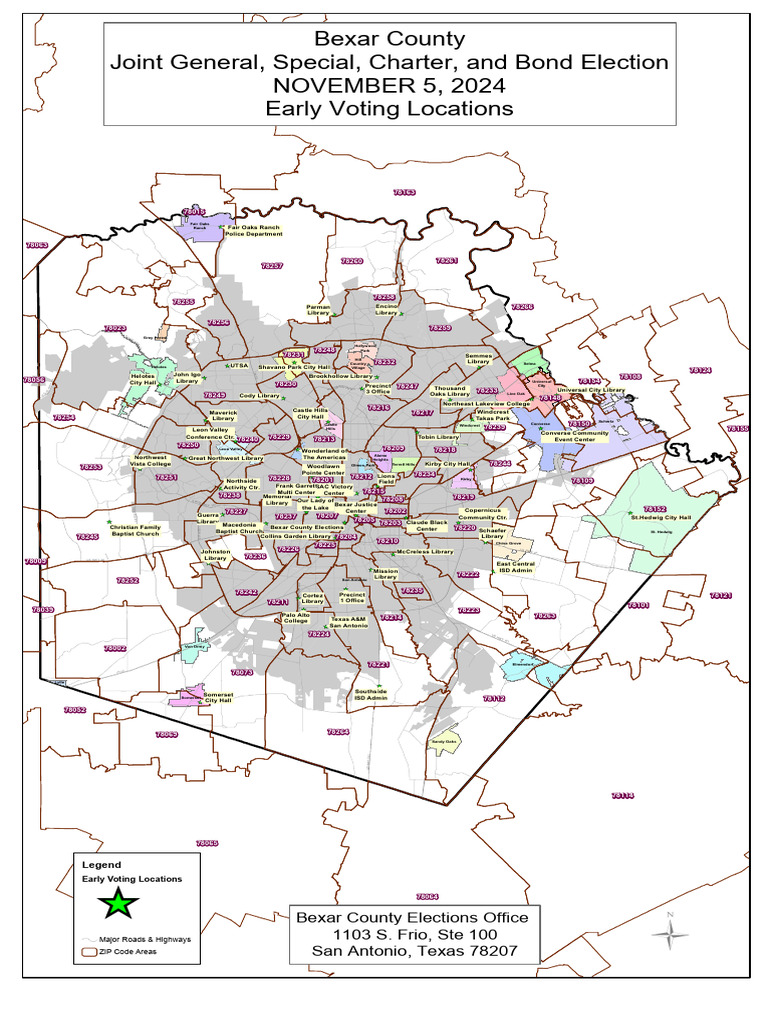 Map of Early Voting Locations PDF | PDF