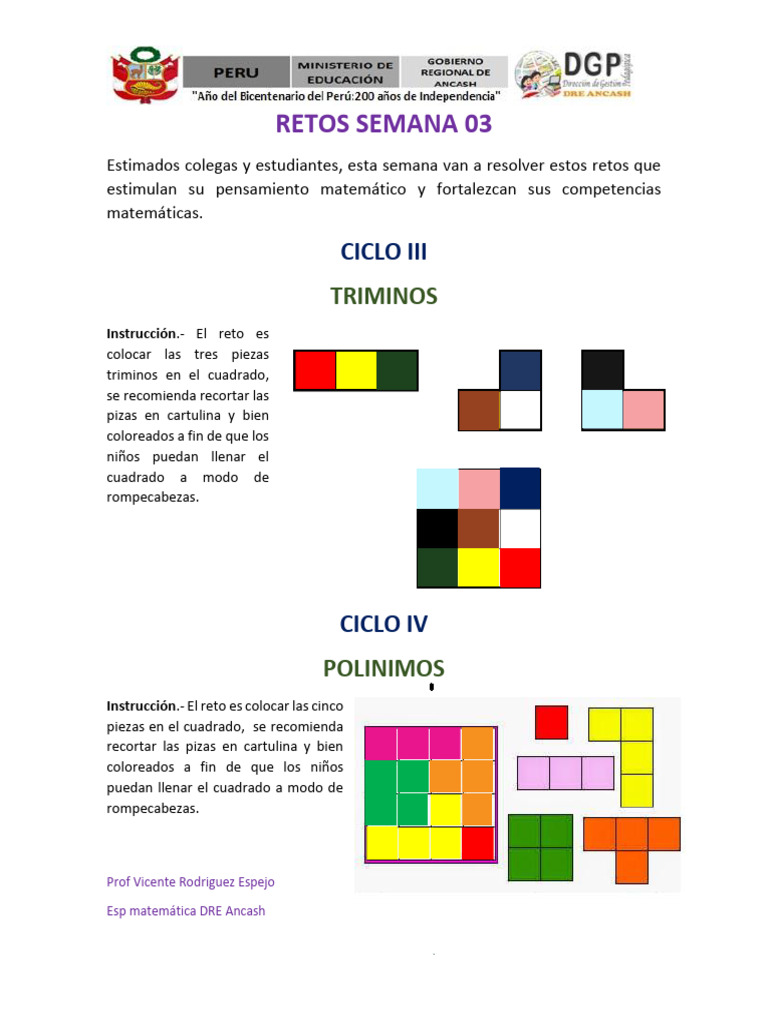 Retos Matemáticos para Niños | PDF
