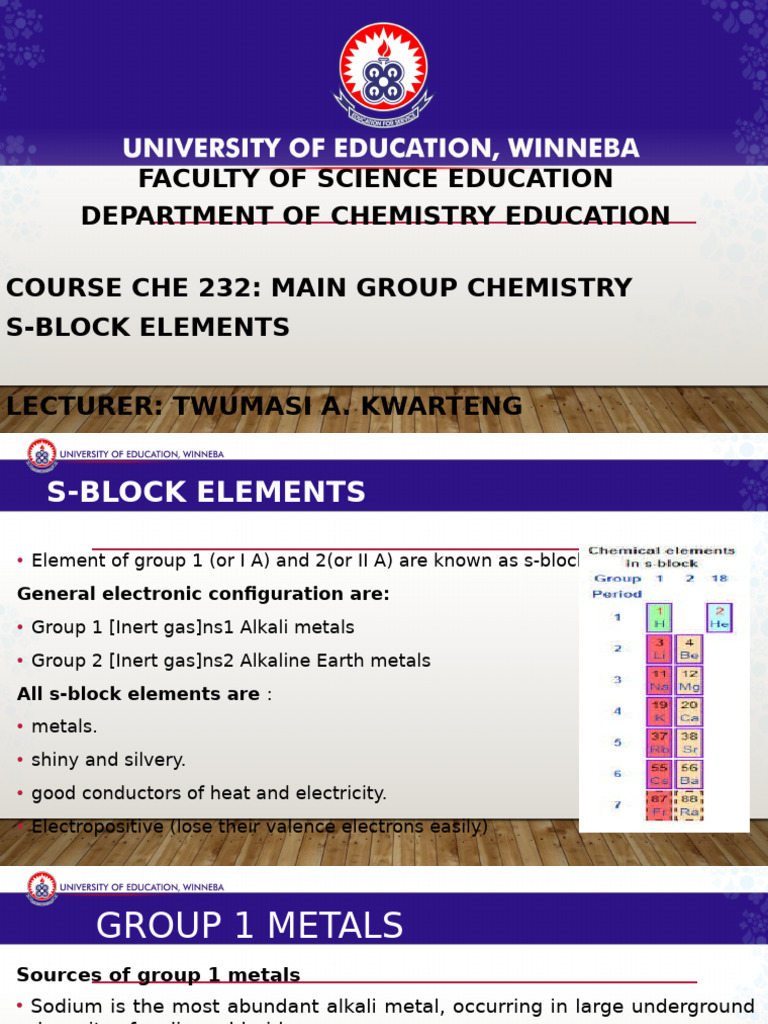 Groups 1 Metals - 040109 | PDF | Sodium | Lithium