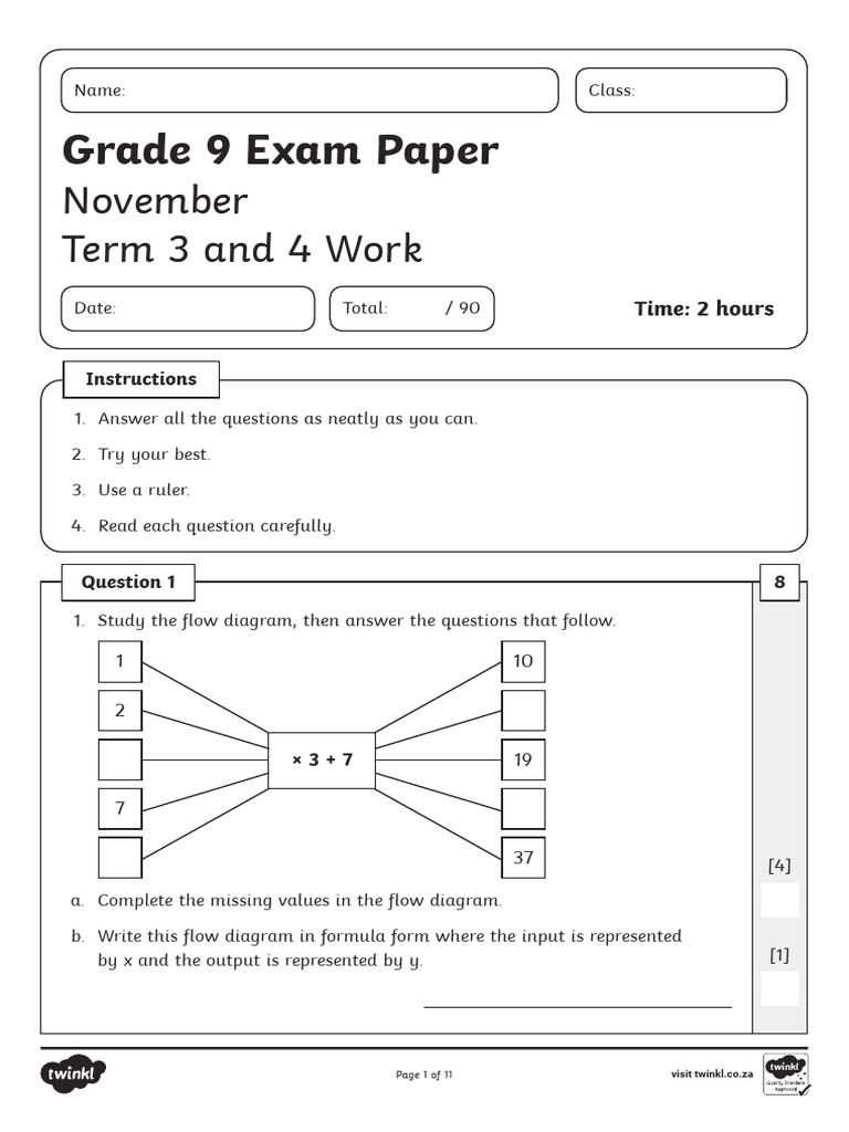 Za M 1698522299 Grade 9 Exam Paper November Term 3 and 4 Work Ver 2 ...