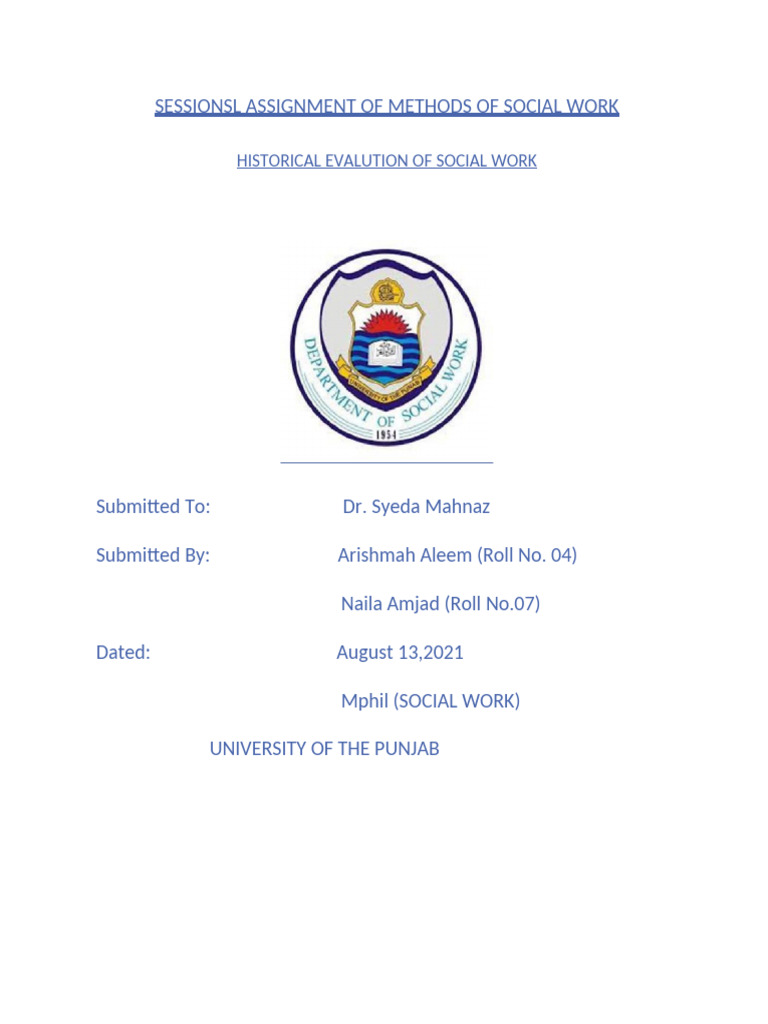 Historical Evalution Methods of SW | PDF | Cost Of Living | Social Work