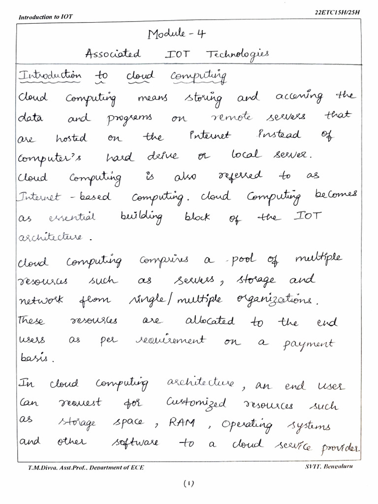 Module 4 IOT | PDF