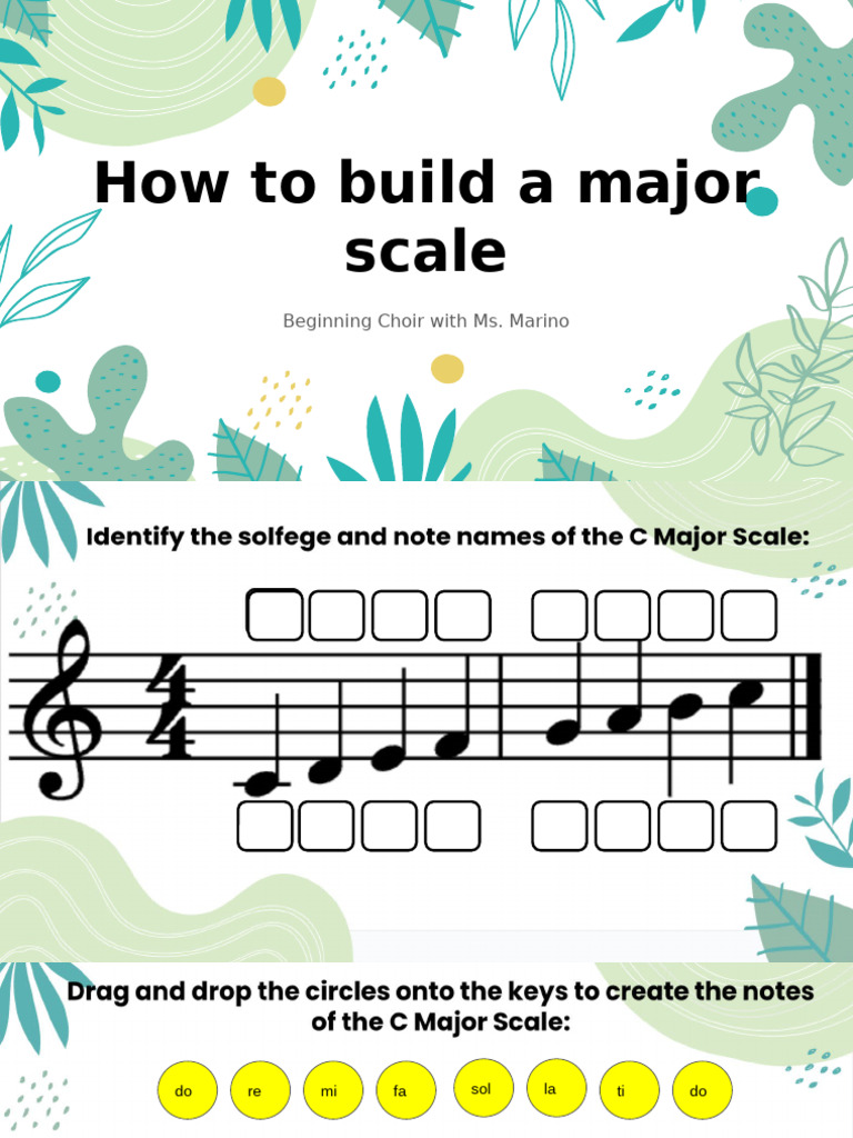Week 7_ How to build a Major Scale | PDF