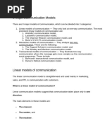 ORAL-COMM-Q1-Lesson-3-Models-of-Communication | PDF | Communication | Human Communication