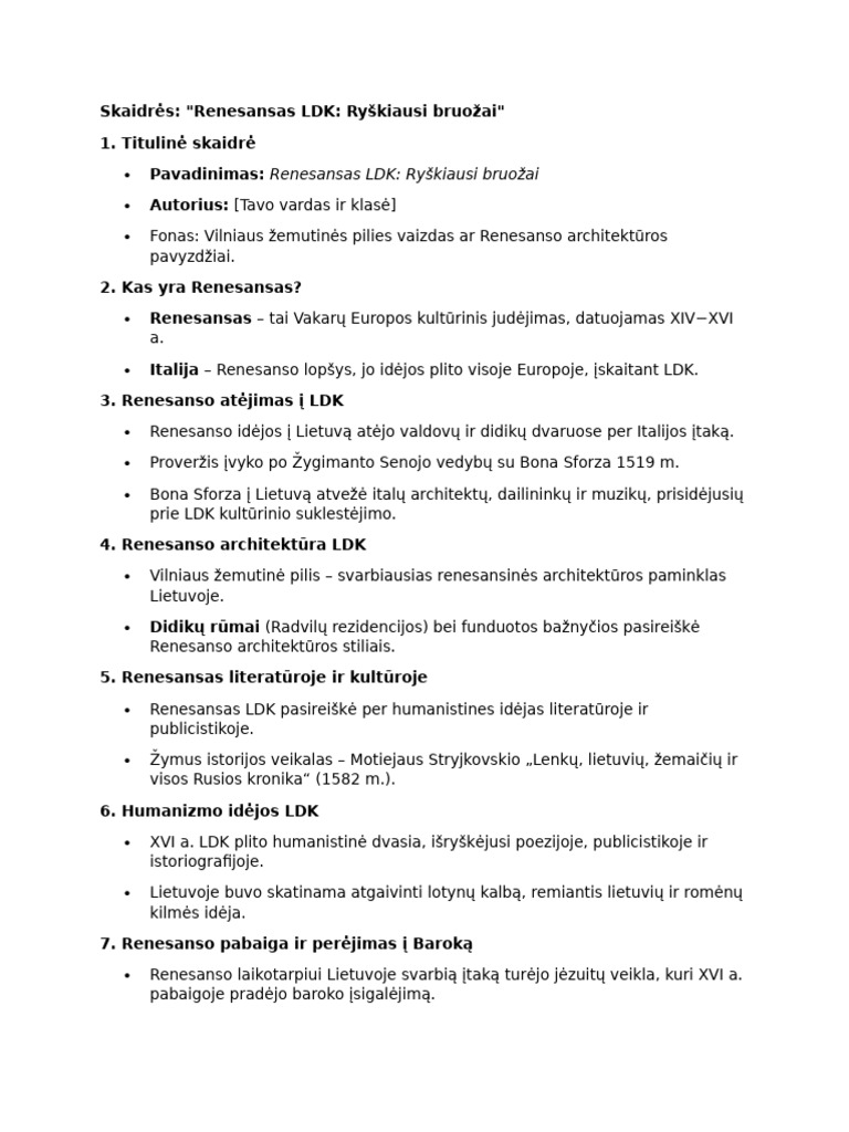 Renesansas LDK | PDF