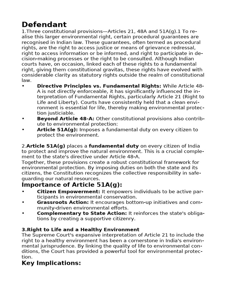 Defen | PDF | Environmental Protection | Sustainable Development