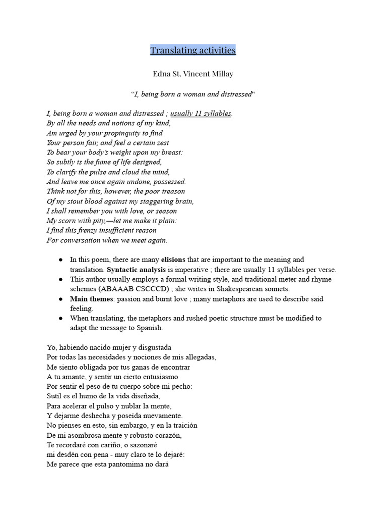 Translation Assignments | PDF