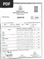 Plus Two Certificate | PDF