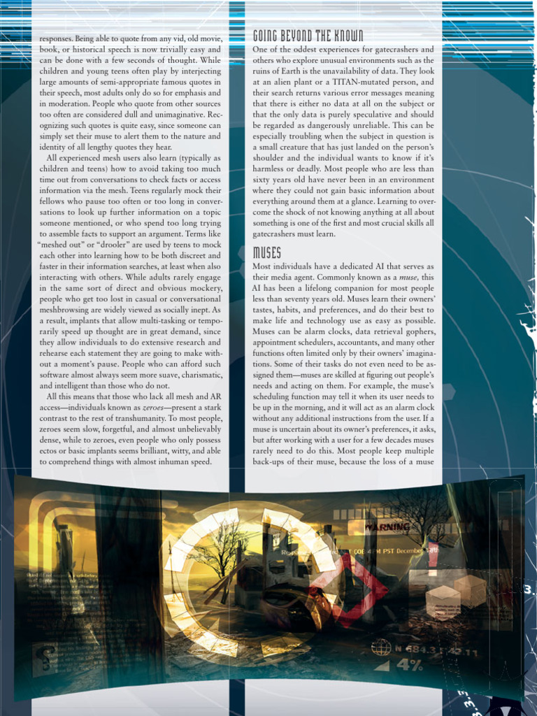 Eclipse Phase - Muse and AI (Condensed) | PDF | Artificial Intelligence ...