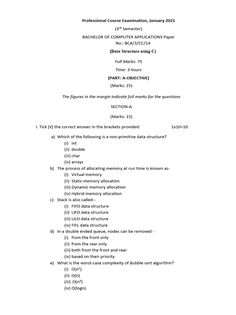 BCA3CC14 - Data Structure Using C | PDF | Vertex (Graph Theory ...
