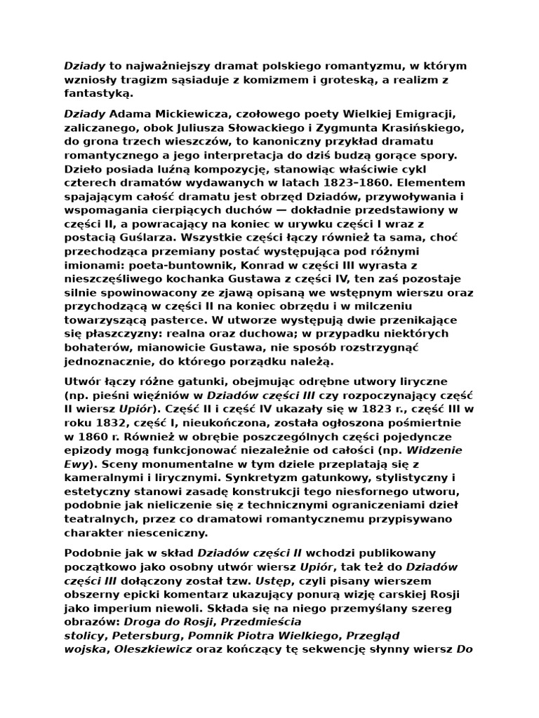 Dziady | PDF