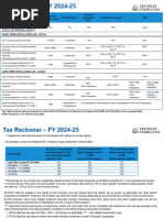 Tax Reckoner - FY 2025 - 26 | PDF | Capital Gain | Capital Gains Tax