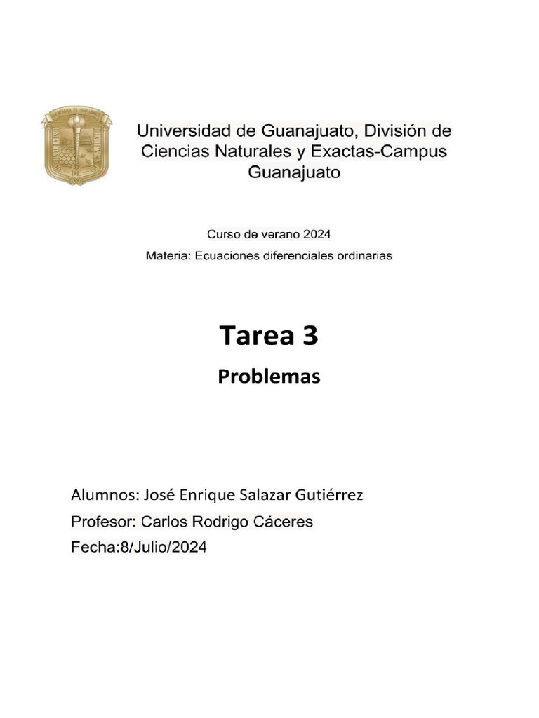 Tarea 4 - EDO | PDF