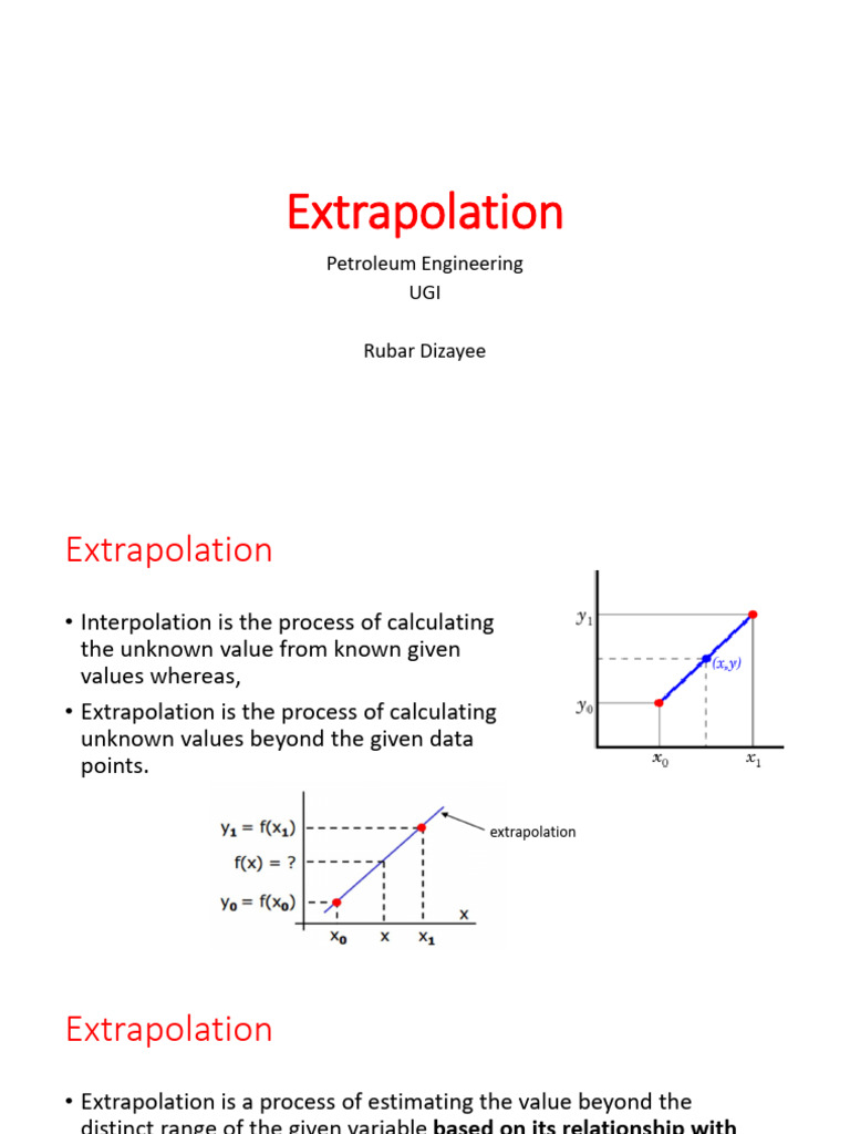 Lecture 11 - Extrapolation | PDF