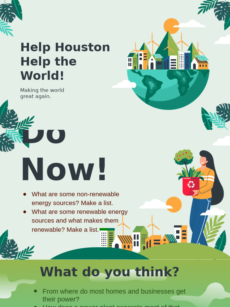 Help Houston Help The World | PDF | Energy Development | Renewable Energy