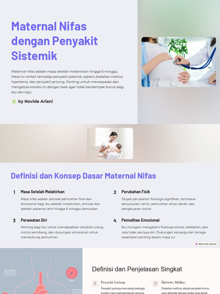 Maternal Nifas Dengan Penyakit Sistemik | PDF