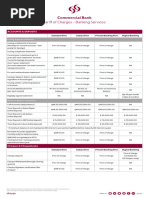 NBK Fees and Charges Overview | PDF | Cheque | Debit Card