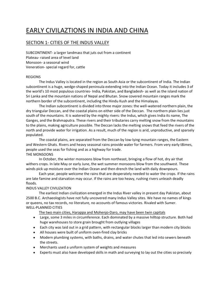 Section 1 Study Sheet | PDF