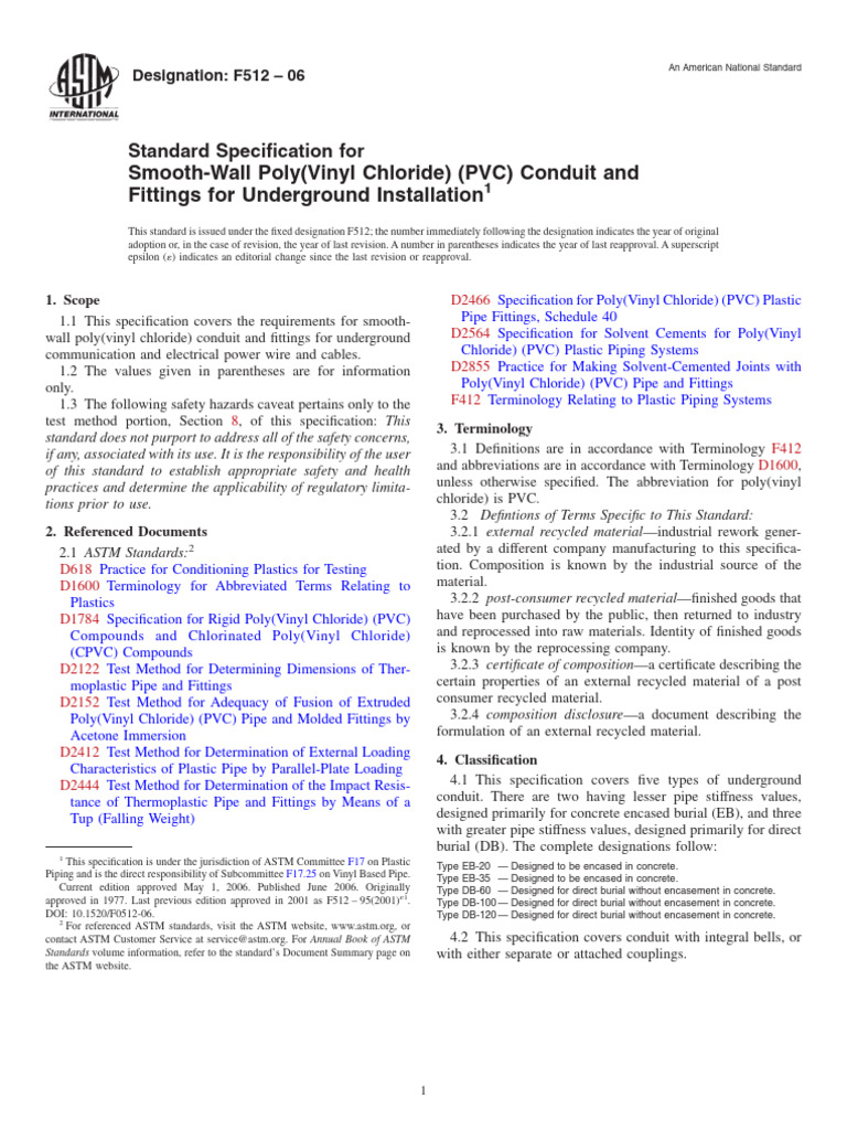 Smooth-Wall Poly (Vinyl Chloride) (PVC) Conduit and Fittings For ...