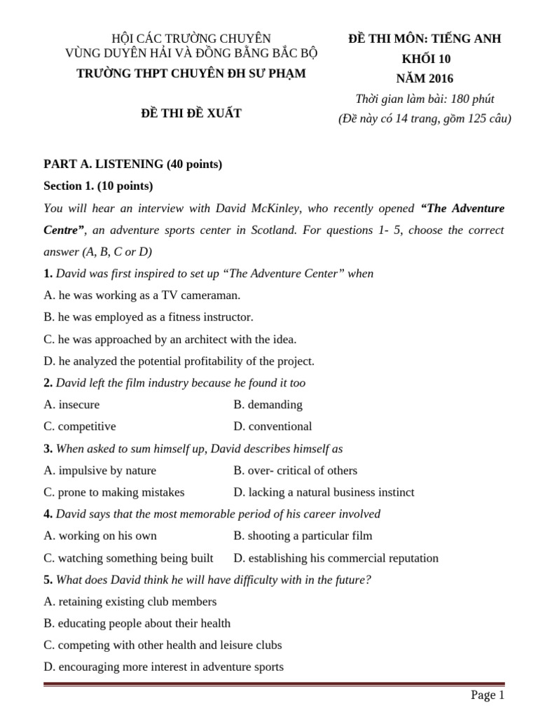 DHBB de Tieng Anh 10 2016 | PDF | Constructivism (Philosophy Of Education) | Literacy