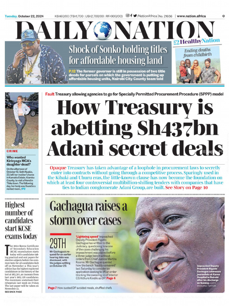 Daily Nation 2024 10 22 | PDF