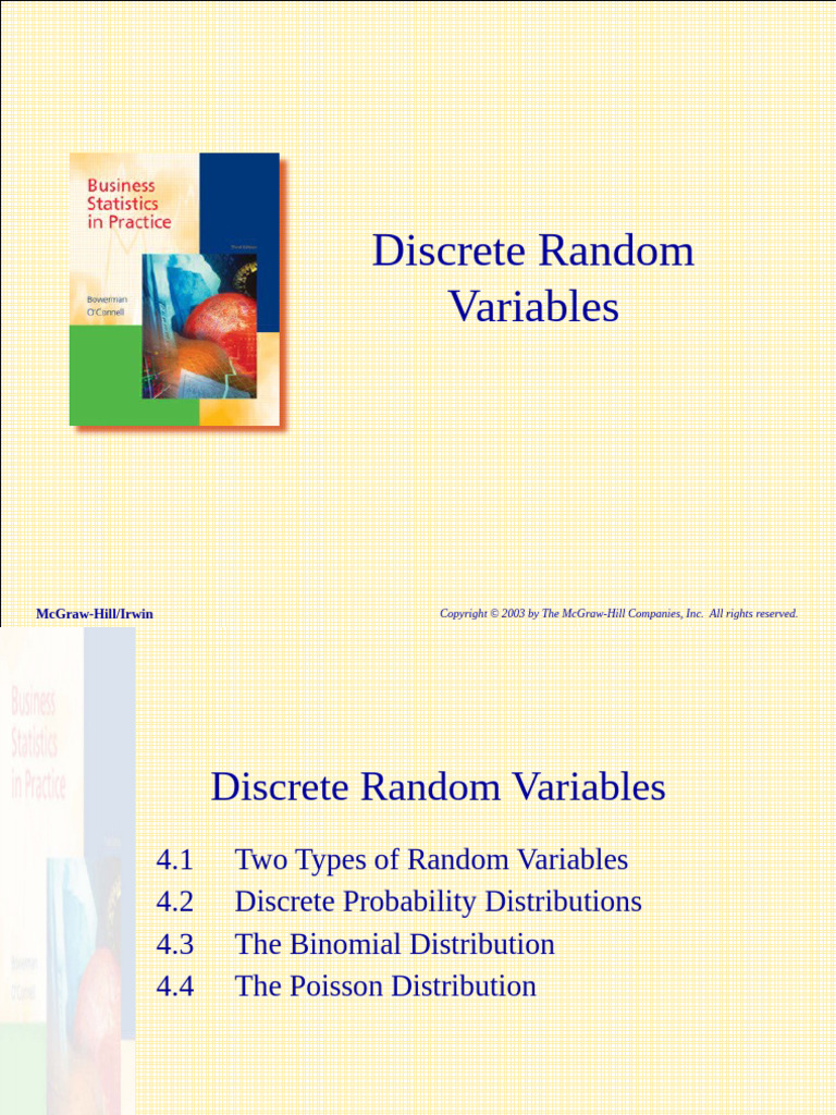 5 Discrete RV | PDF | Probability Distribution | Expected Value