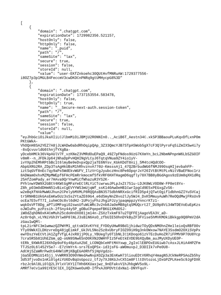 Chatgpt Cookie | PDF