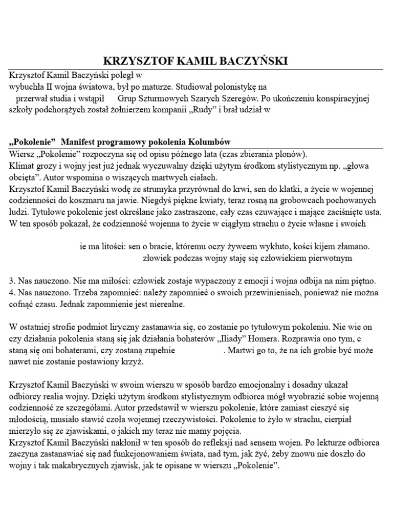 Pokolenie | PDF