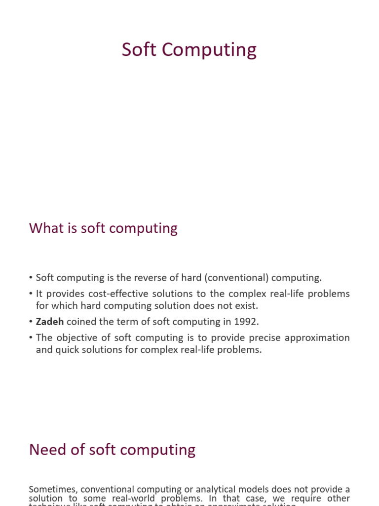 Lect 1 -2 Soft Computing | PDF | Artificial Neural Network | Neuron