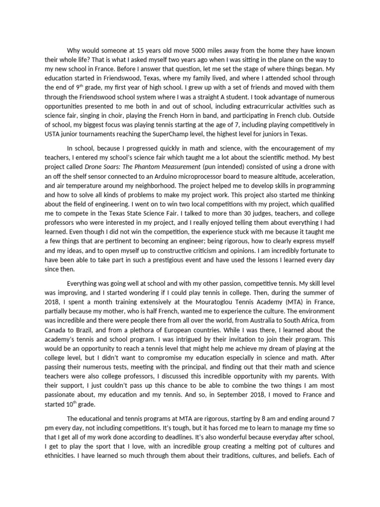 TAMU Essay | PDF | Teachers