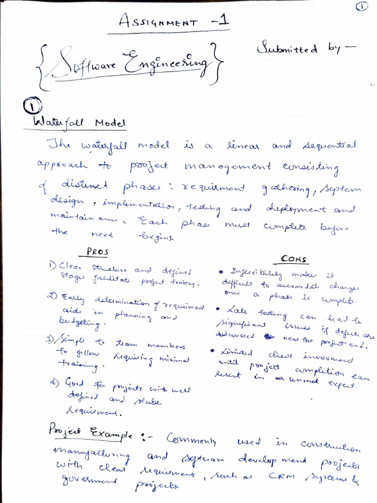 SE Assignment 1 | PDF