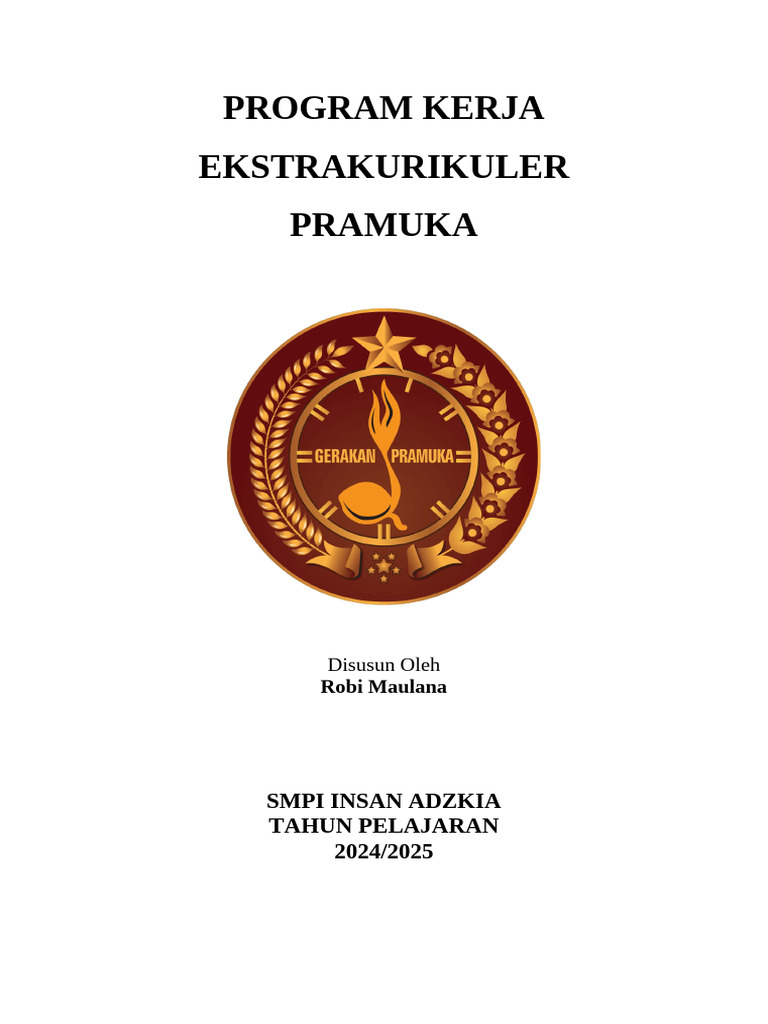 PROGRAM Ekskul Pramuka | PDF