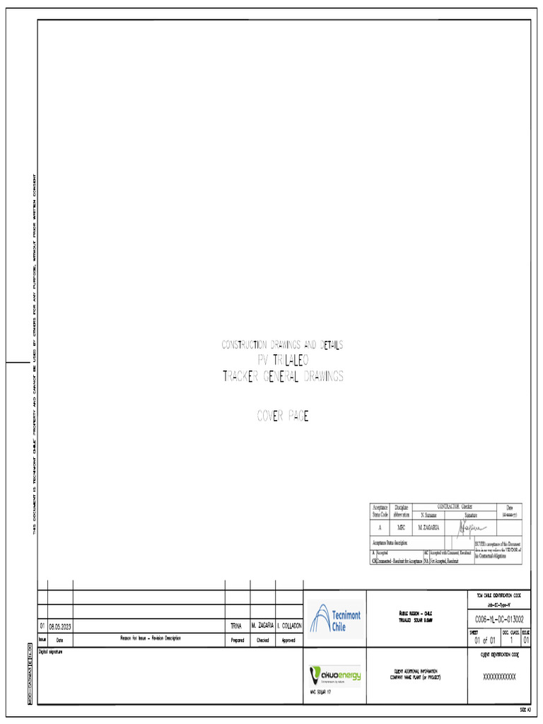 C006-Yl-Dc-013002-01-Tracker General Drawings | PDF
