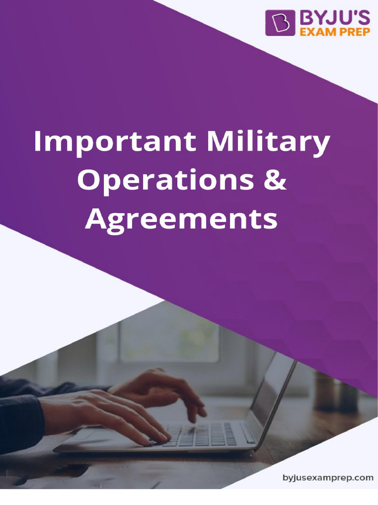 Key Indian Military Operations Overview | PDF | Government Of India ...
