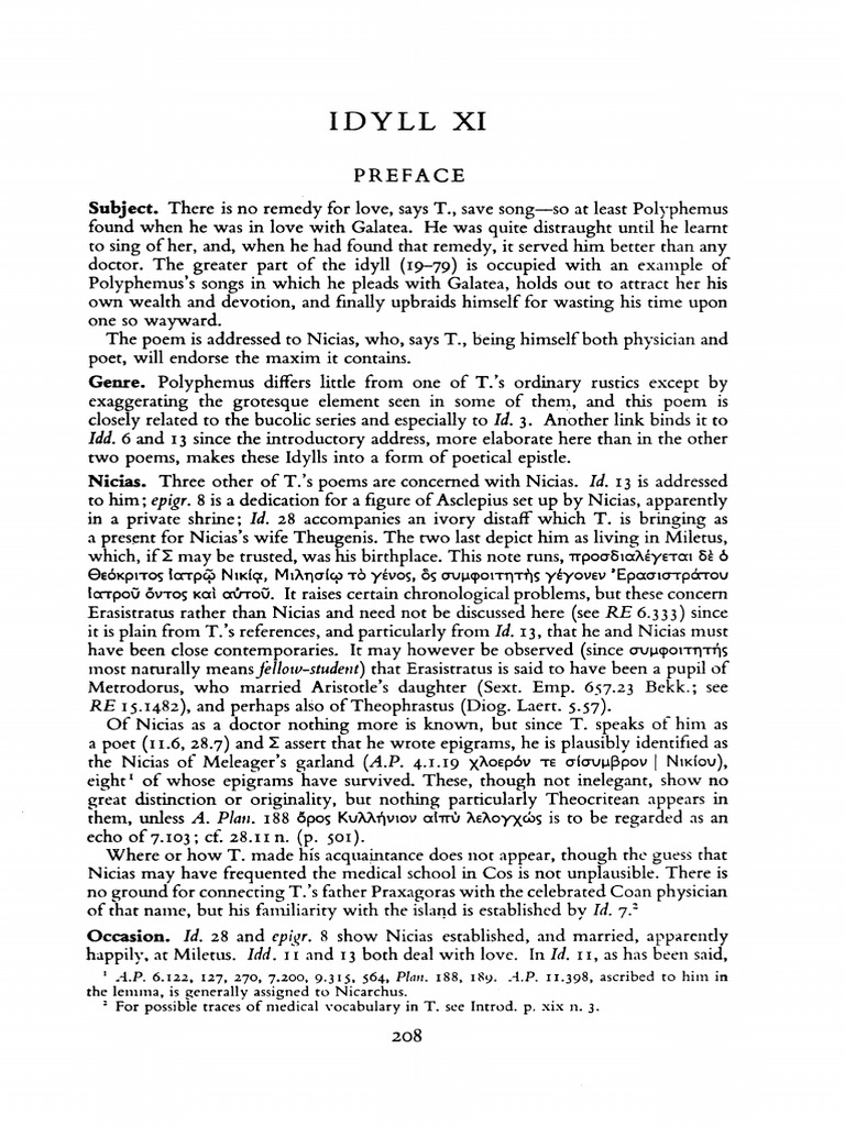 Theocritus - Theocritus 2 Volume Set-Cambridge University Press (1952) - 550-562 | PDF