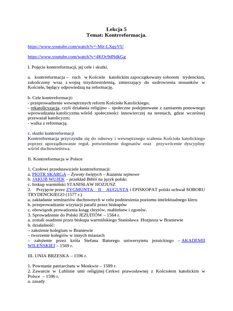 Kontrreformacja | PDF